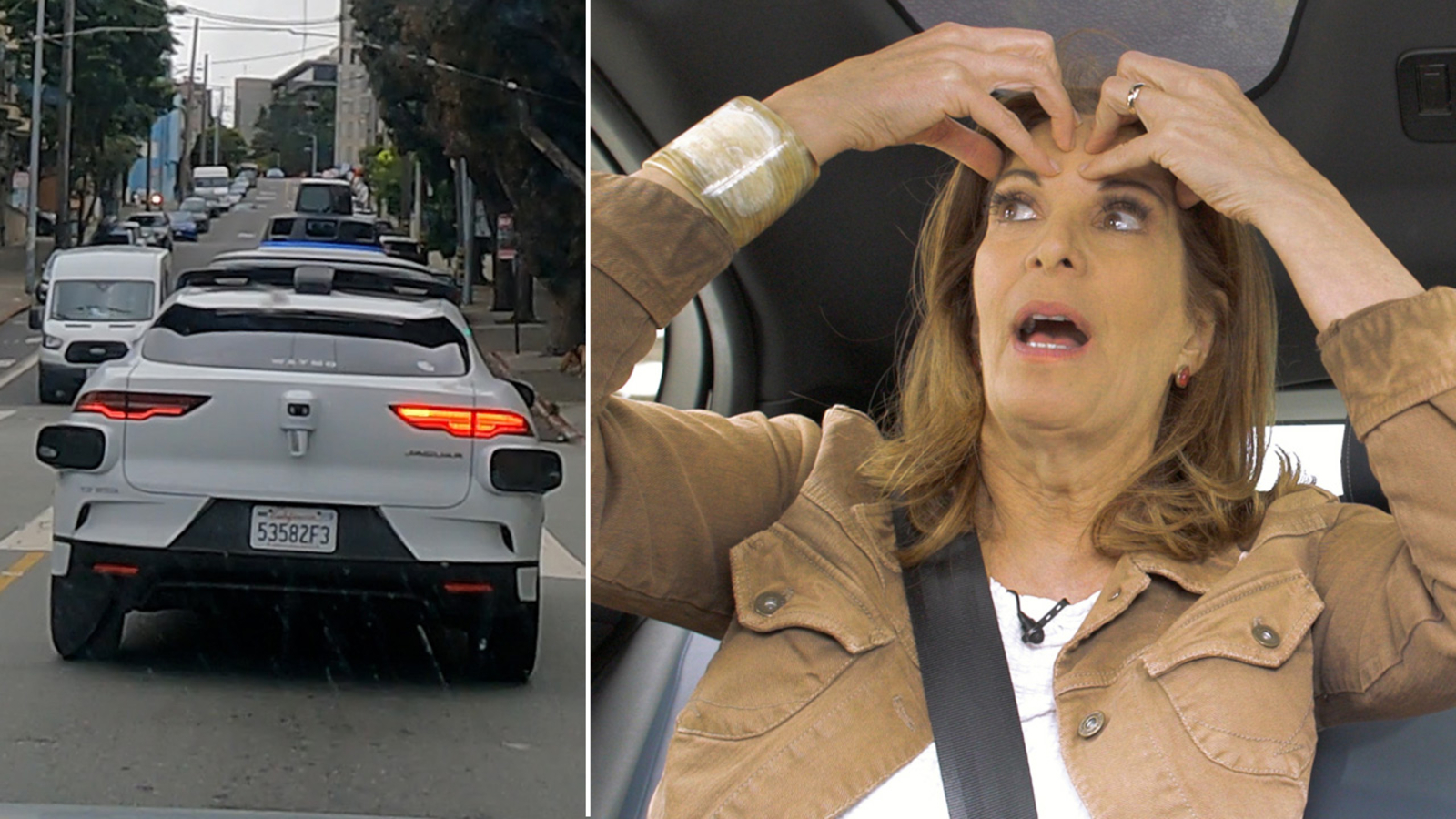 Robo taxi ride: Waymo self-driving demo turns into wild ride for TV ...