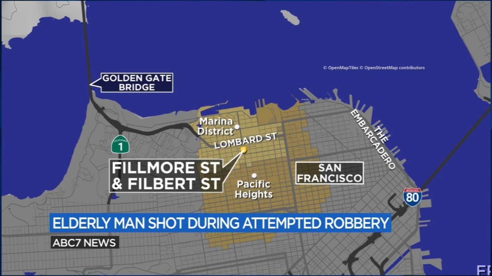 71-year-old man shot, injured during attempted robbery in San Francisco ...