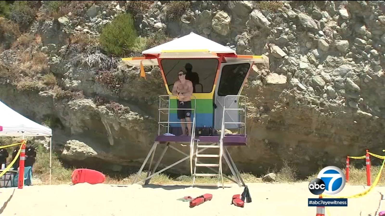 Laguna Beach installs Orange County's first Pride-themed lifeguard ...