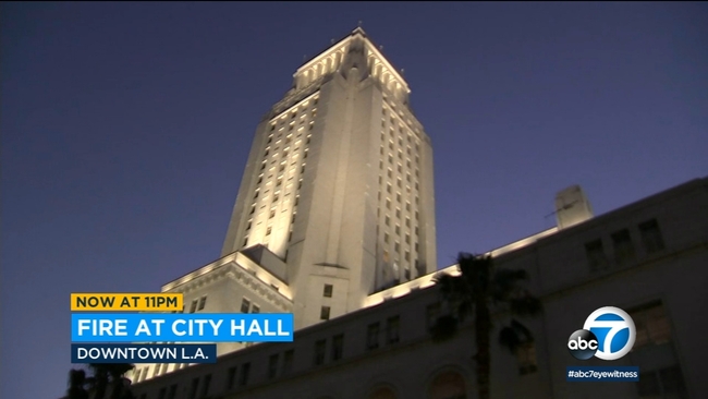 Arson suspect arrested in connection with fire at LA City Hall, police ...