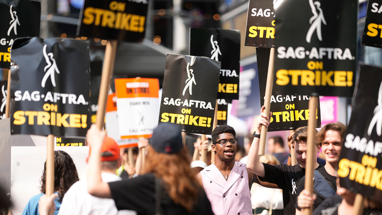 Actors, writers on strike say they are united and determined in the ...