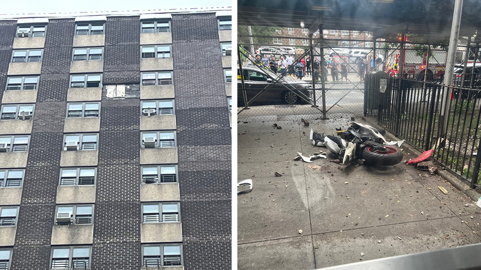 Bricks fall from NYCHA building in West Farms, Bronx, striking ...