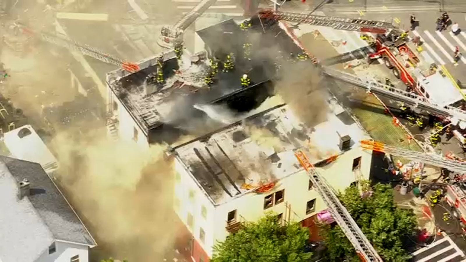 Bronx fire: 8 injured, including 7 firefighters, battling blaze at ...
