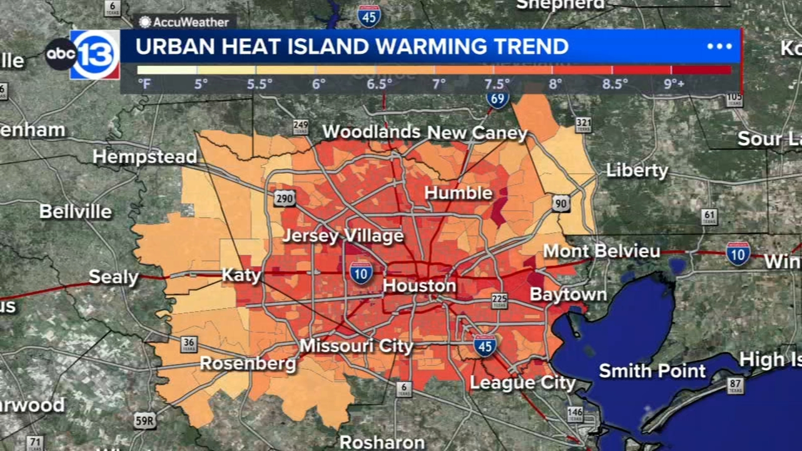 Climate Central data shows Houston's urban heat island is changing and ...