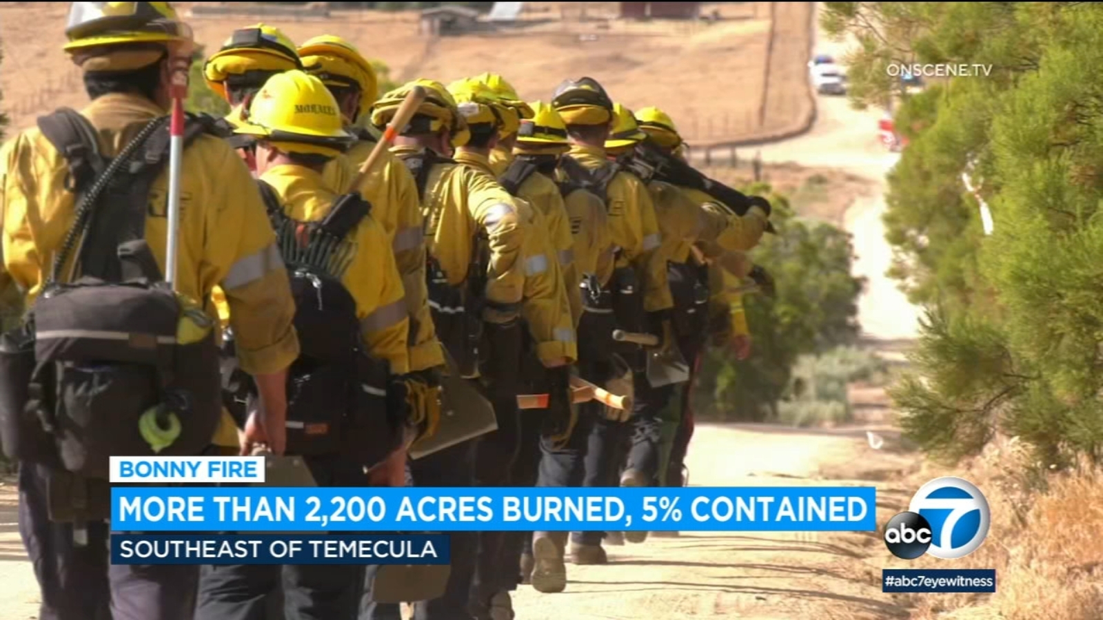 Bonny Fire: Firefighters making progress containing 2,200-acre blaze ...