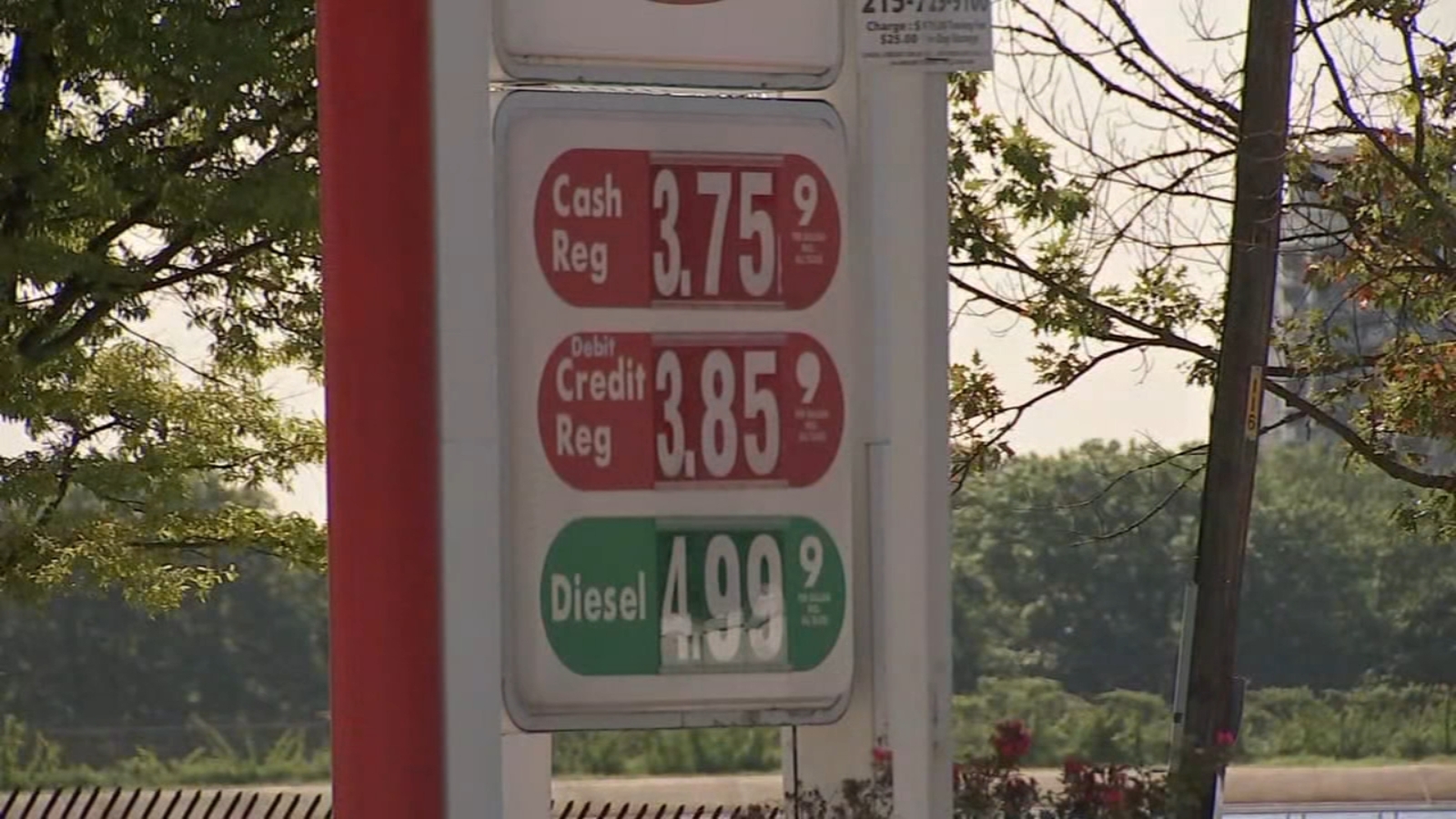 Prices at the pump on the rise across the Delaware Valley - 6abc ...