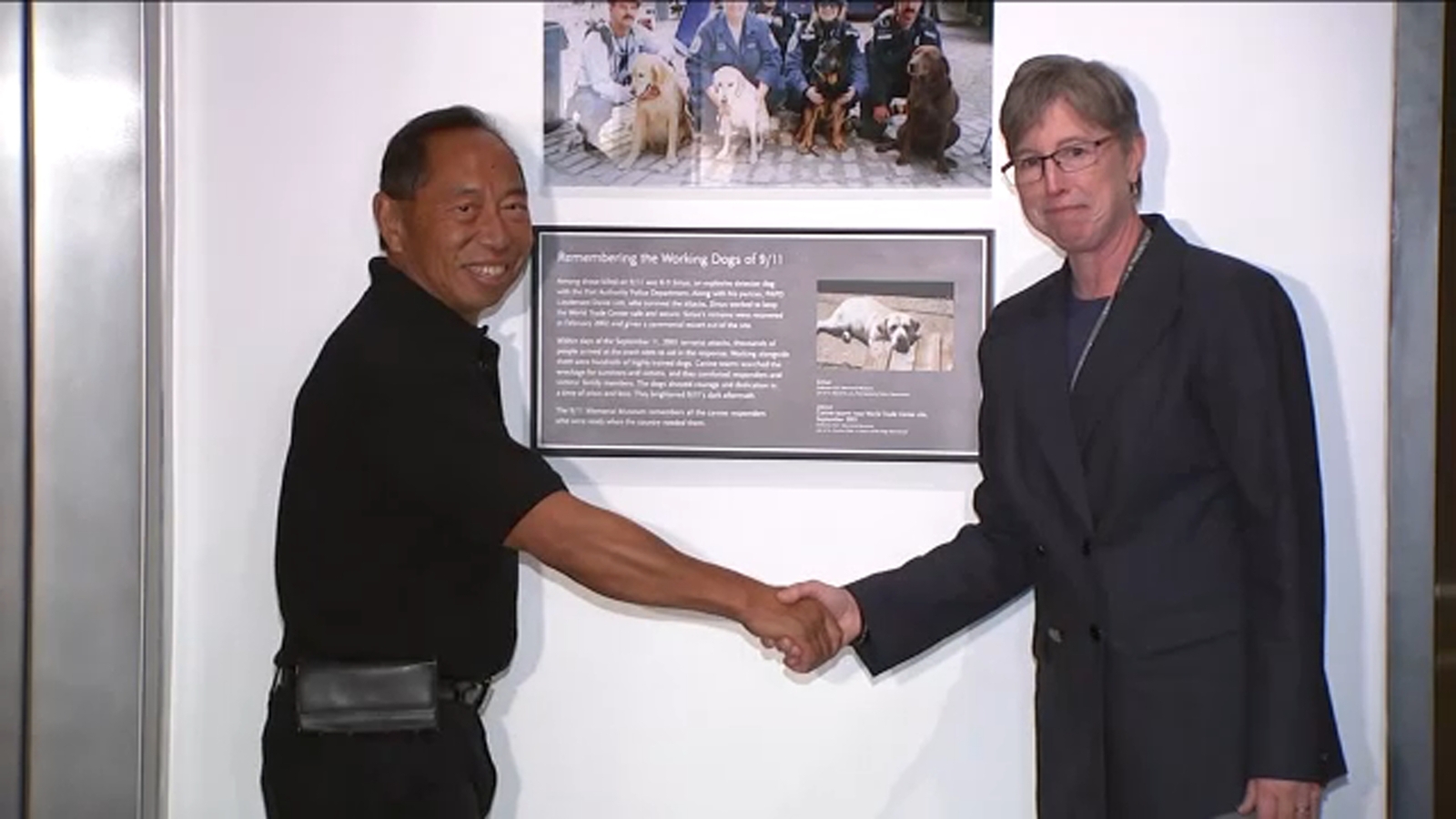 Lieutenant David Lim helps dedicate plaque to K-9 Serius that lost life ...