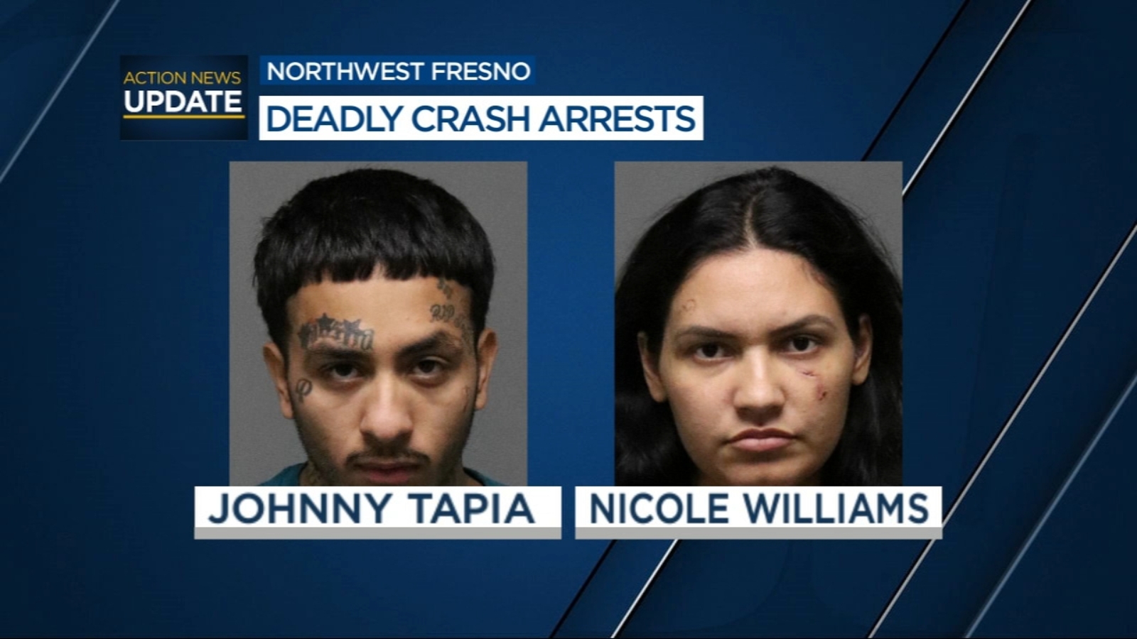 2 arrested for deadly crash and car-to-car shooting in northwest Fresno, police say - ABC30 Fresno