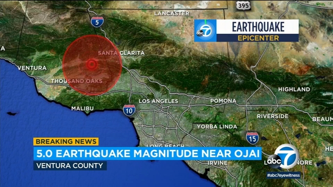 5.1 earthquake shakes Southern California, multiple aftershocks ...
