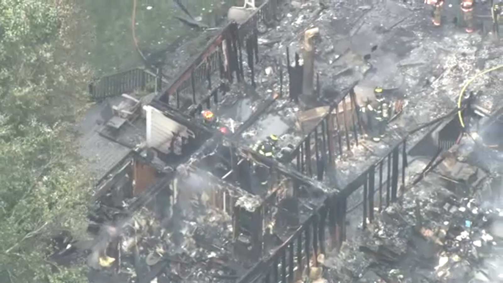 Nearly 70 firefighters battle large fire in Orange County, 1 person ...