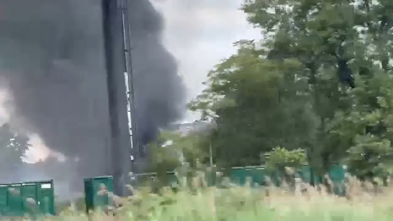 Large wildfire burns in Ocean County, New Jersey where small plane ...