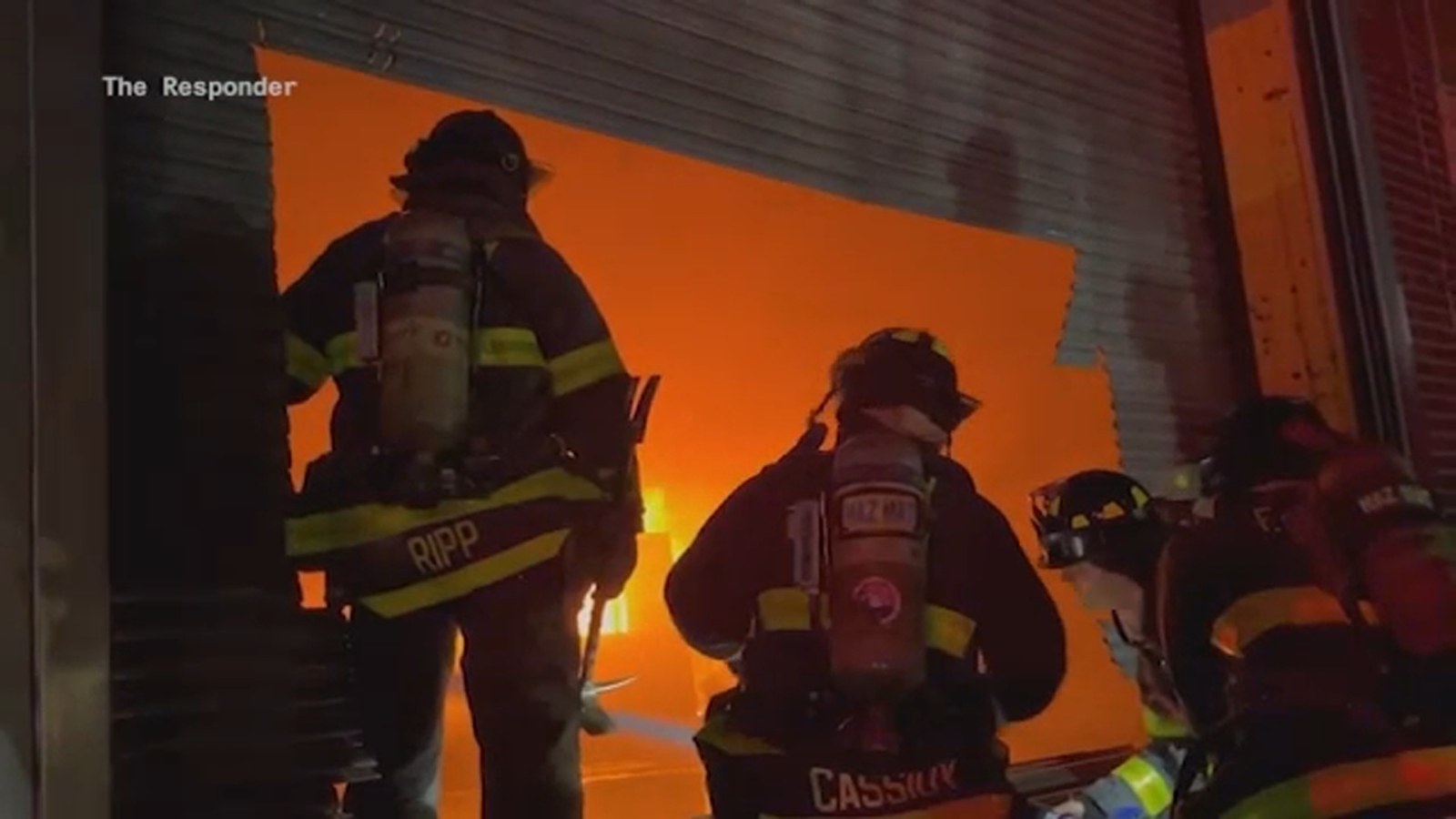 5 firefighters injured battling flames at Department of Transportation ...