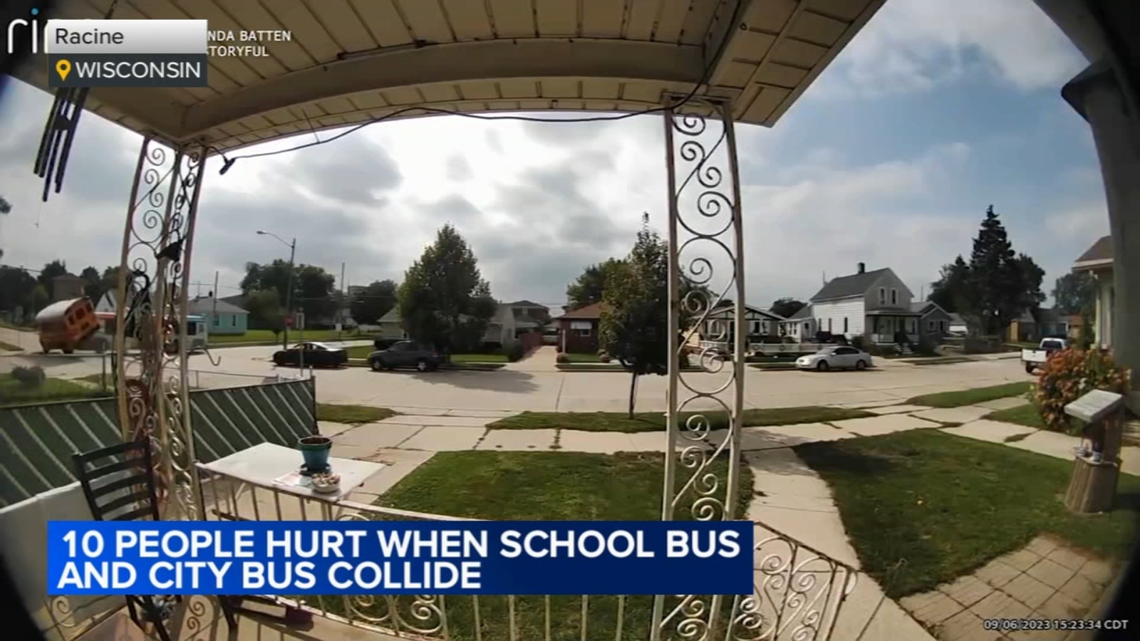 Racine, Wisconsin crash involving city bus, school bus, caught on camera - ABC7 Chicago