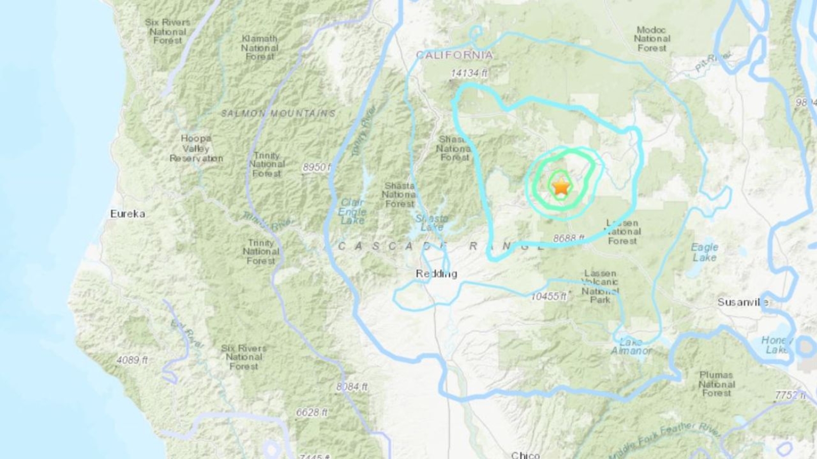 5.0 magnitude earthquake hits Northern California in Shasta County ...