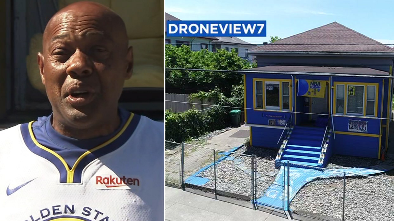 Oakland 'Warriors House' super fan owner has passed, leaving his dogs ...