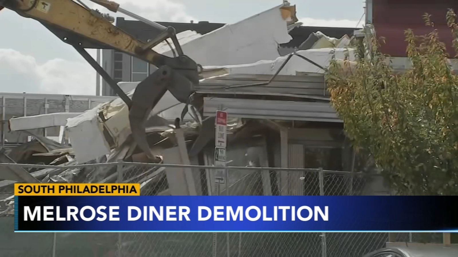 Demolition begins at iconic Melrose Diner in South Philadelphia - 6abc ...
