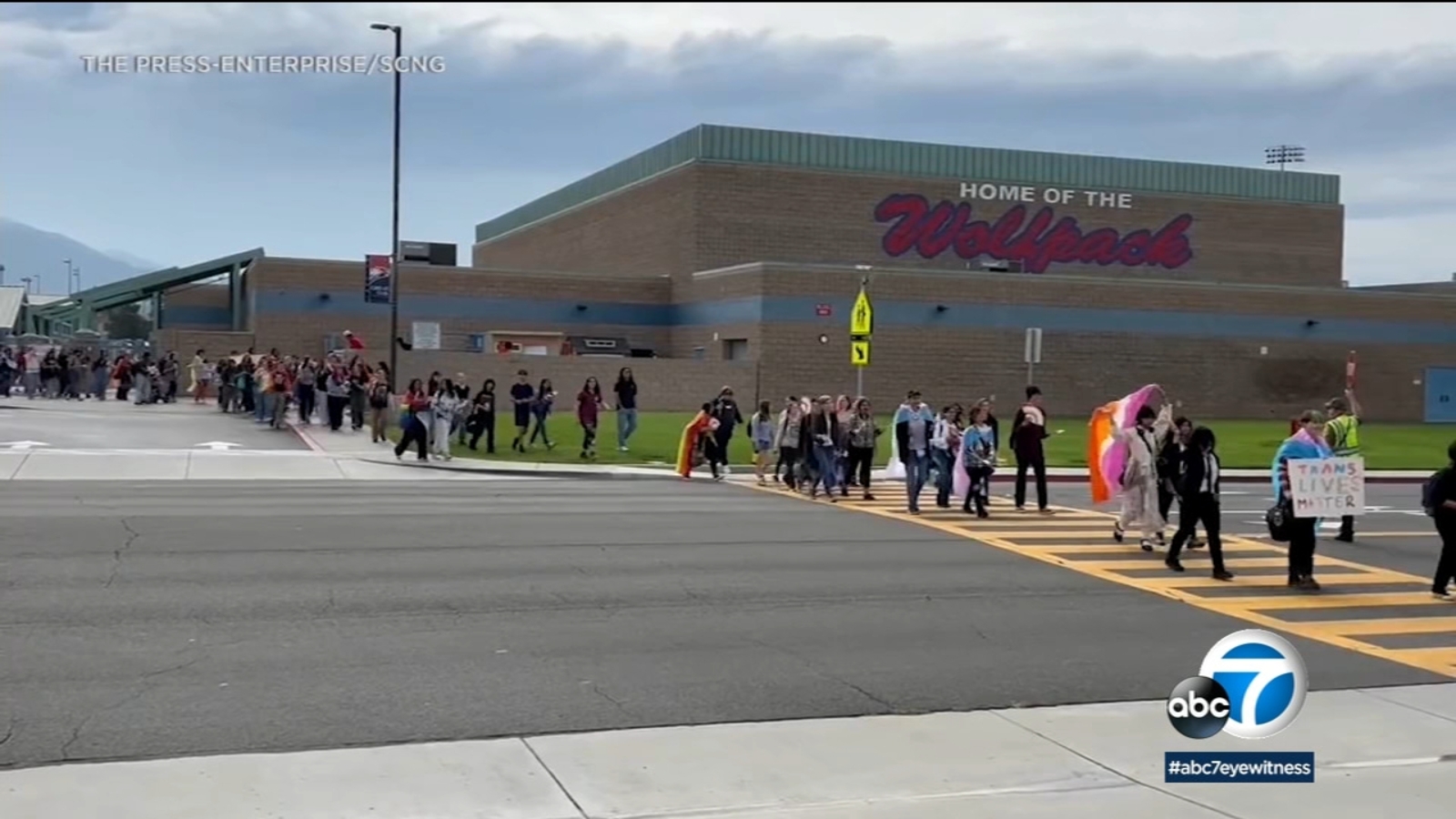 High school students in Temecula stage walkout over alleged anti-LGBTQ ...