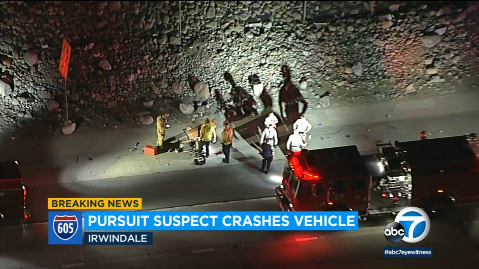 Suspect crashes on 605 Freeway in Irwindale after high-speed chase ...
