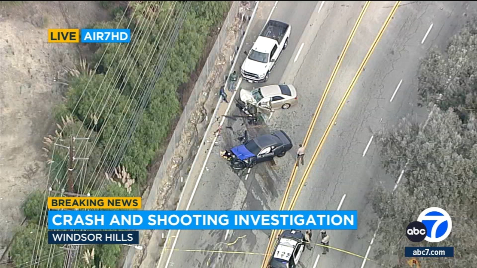1 person wounded in shooting at scene of head-on car collision in ...