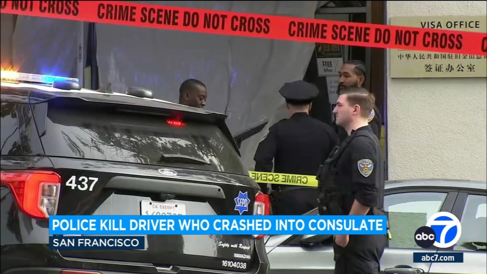 San Francisco police fatally shoot driver who crashed into lobby of ...