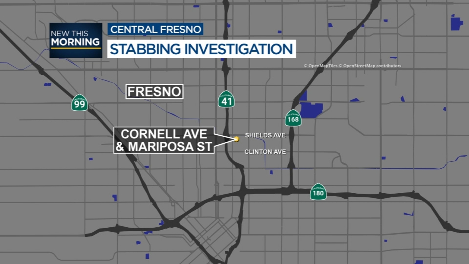 Man hospitalized after stabbing in central Fresno, police say - ABC30 Fresno