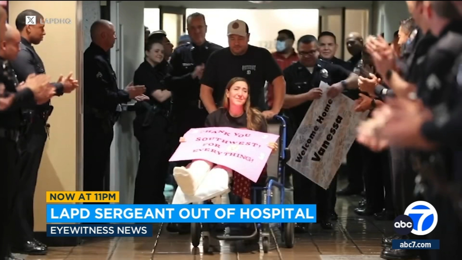 LAPD sergeant hit by car while trying to stop stolen vehicle released ...