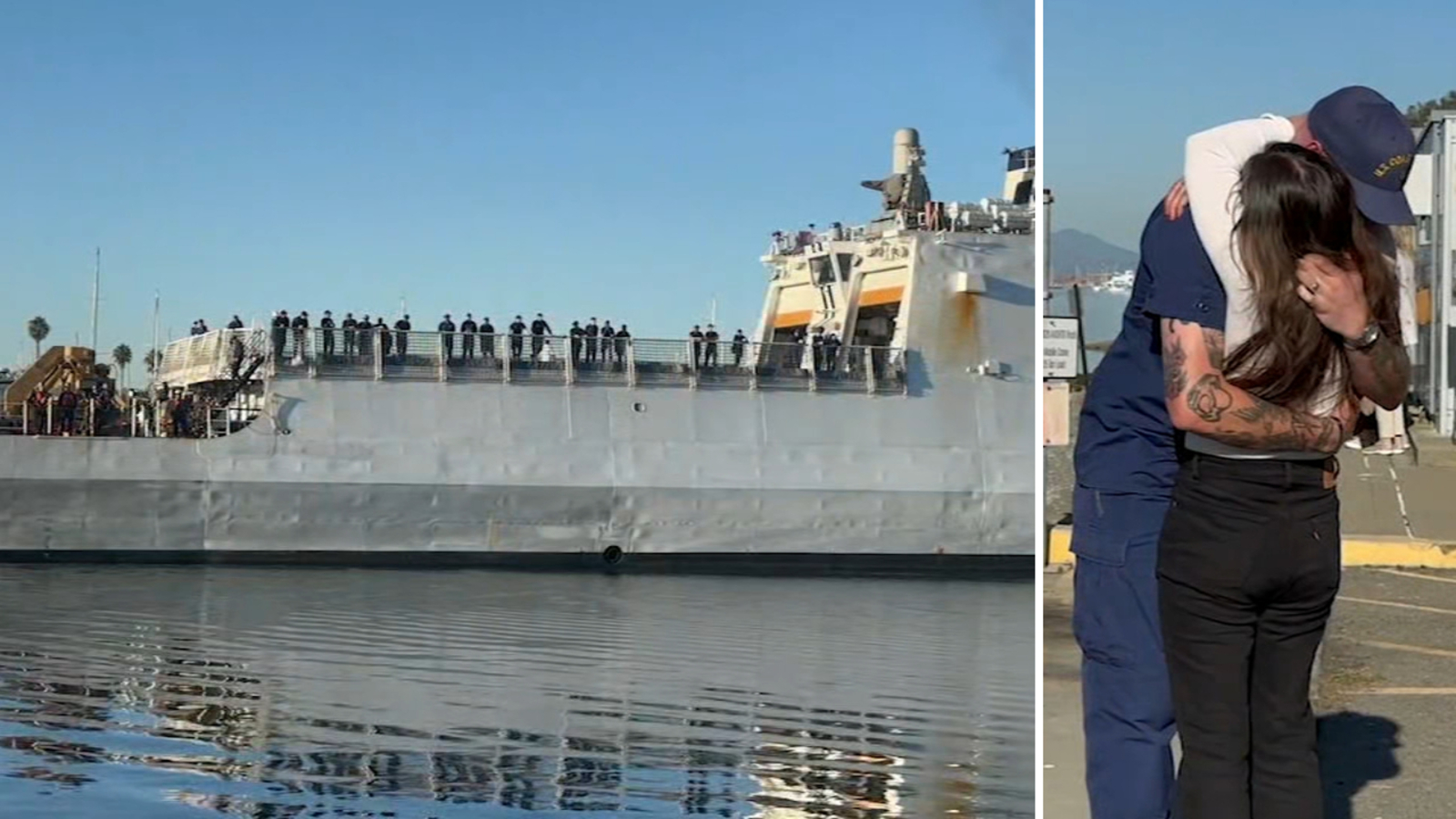 140 Coast Guardsmen welcomed home in Alameda after 118-day deployment ...