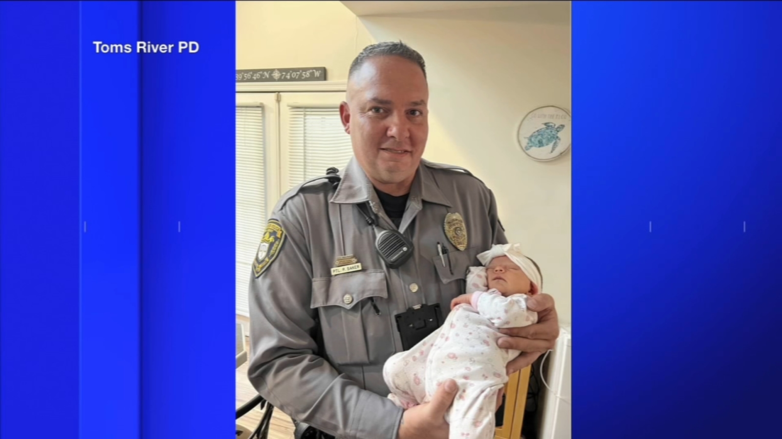 Police officer reunites with family after helping deliver baby at Tom's ...