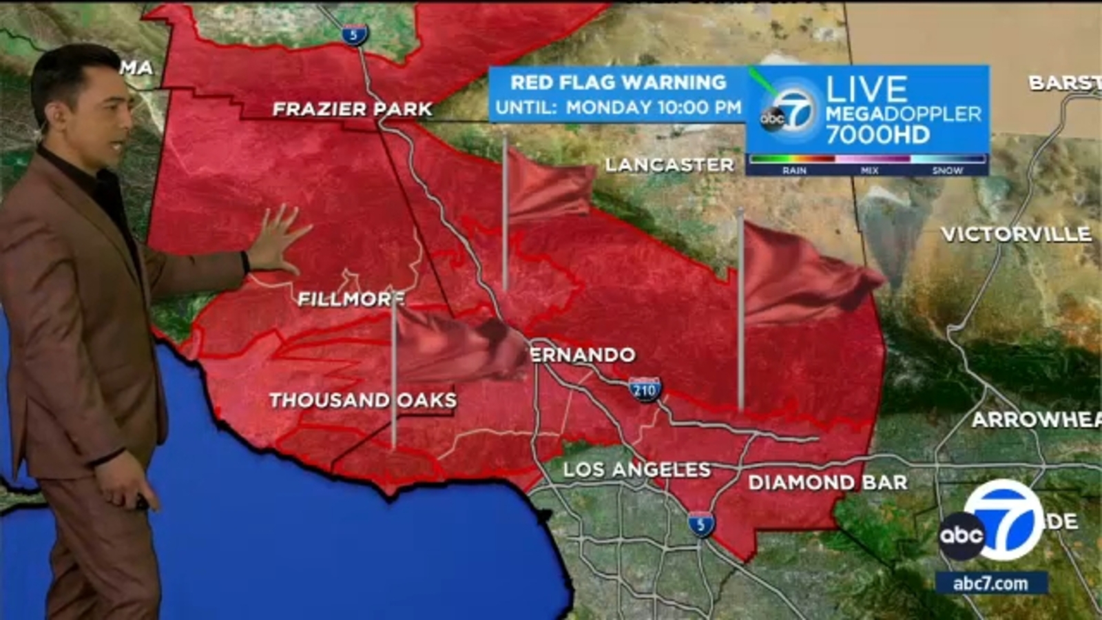 LAFD issues citywide red flag alert, parking restrictions as strong ...