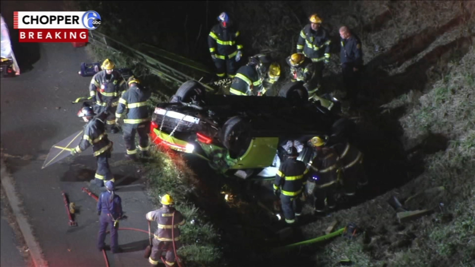 Car crashes, overturns in Northeast Philadelphia leaves 1 person ...