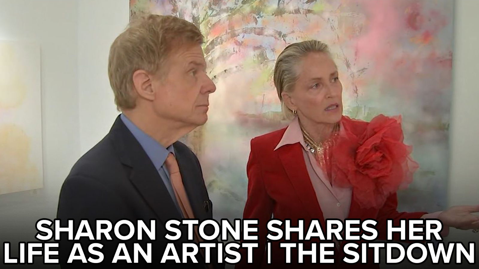 Before Sharon Stone acted, she was an artist -- and she's returned to ...