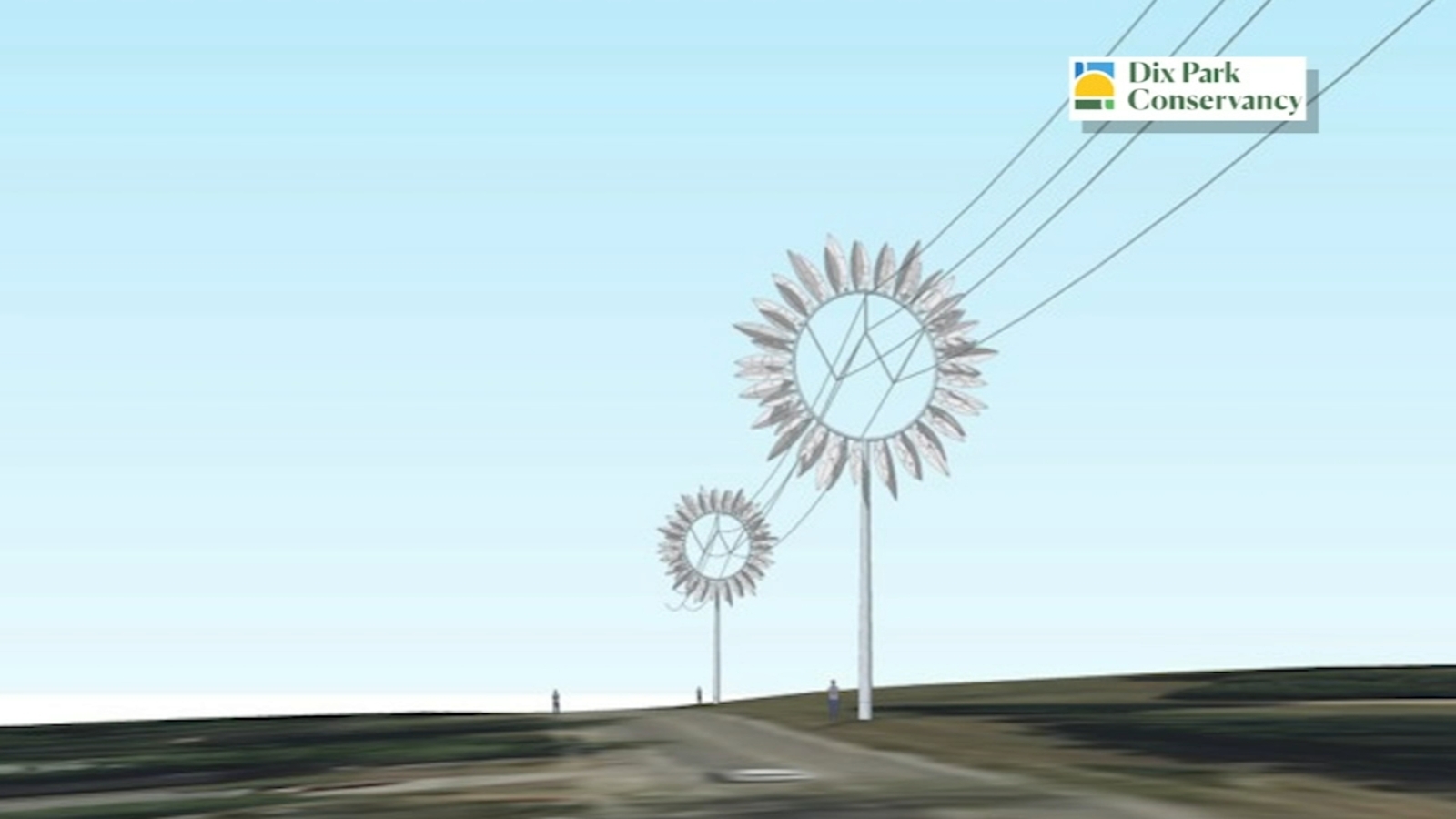 Utility poles outside Dix Park will be transformed into giant sunflowers - ABC11 Raleigh-Durham