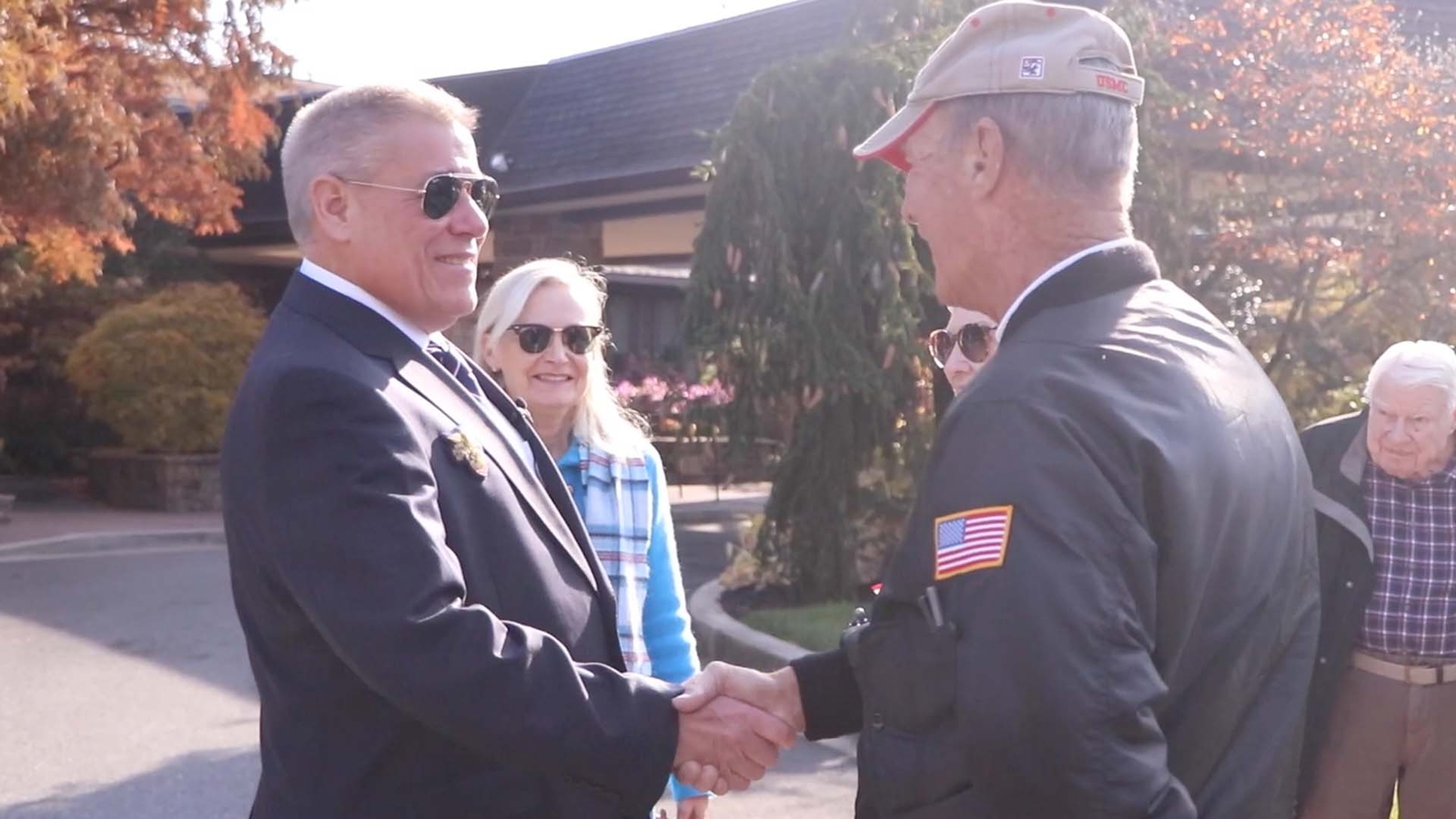Retired Army Major thanks veterans who served before him at retirement ...