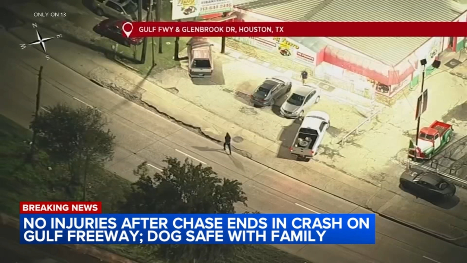 Houston police chase: Dog following man trying to hide from cops after ...