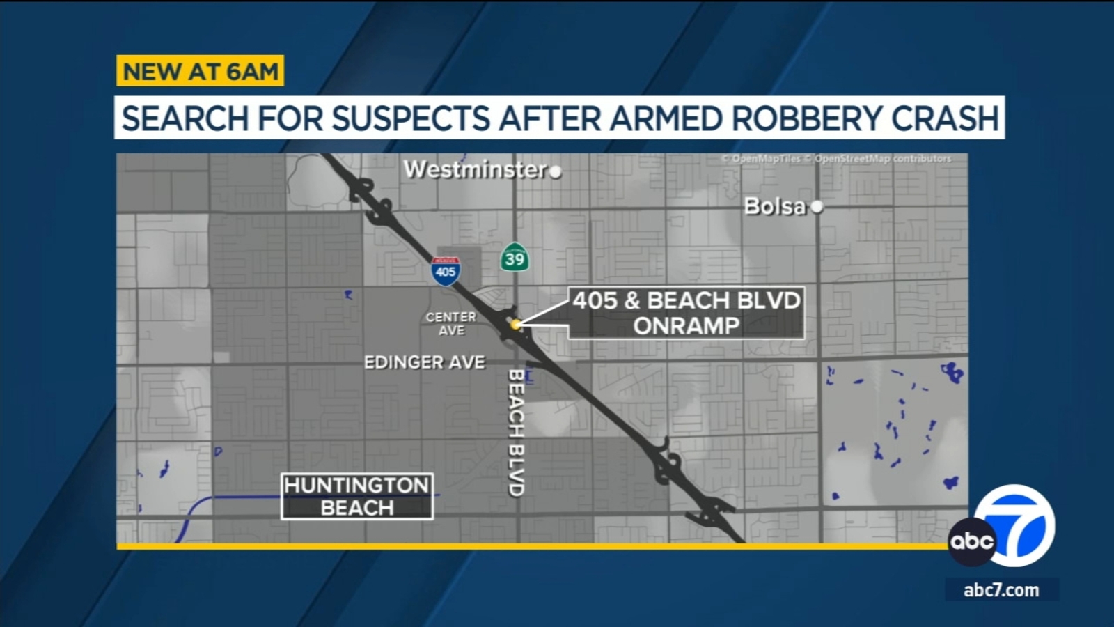 Suspects 'staged crash' before robbing driver on 405 Freeway in ...
