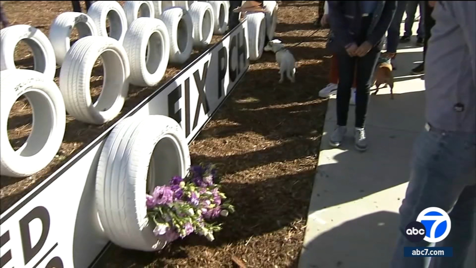 'Ghost tire memorial' in Malibu honors those killed on PCH; family ...