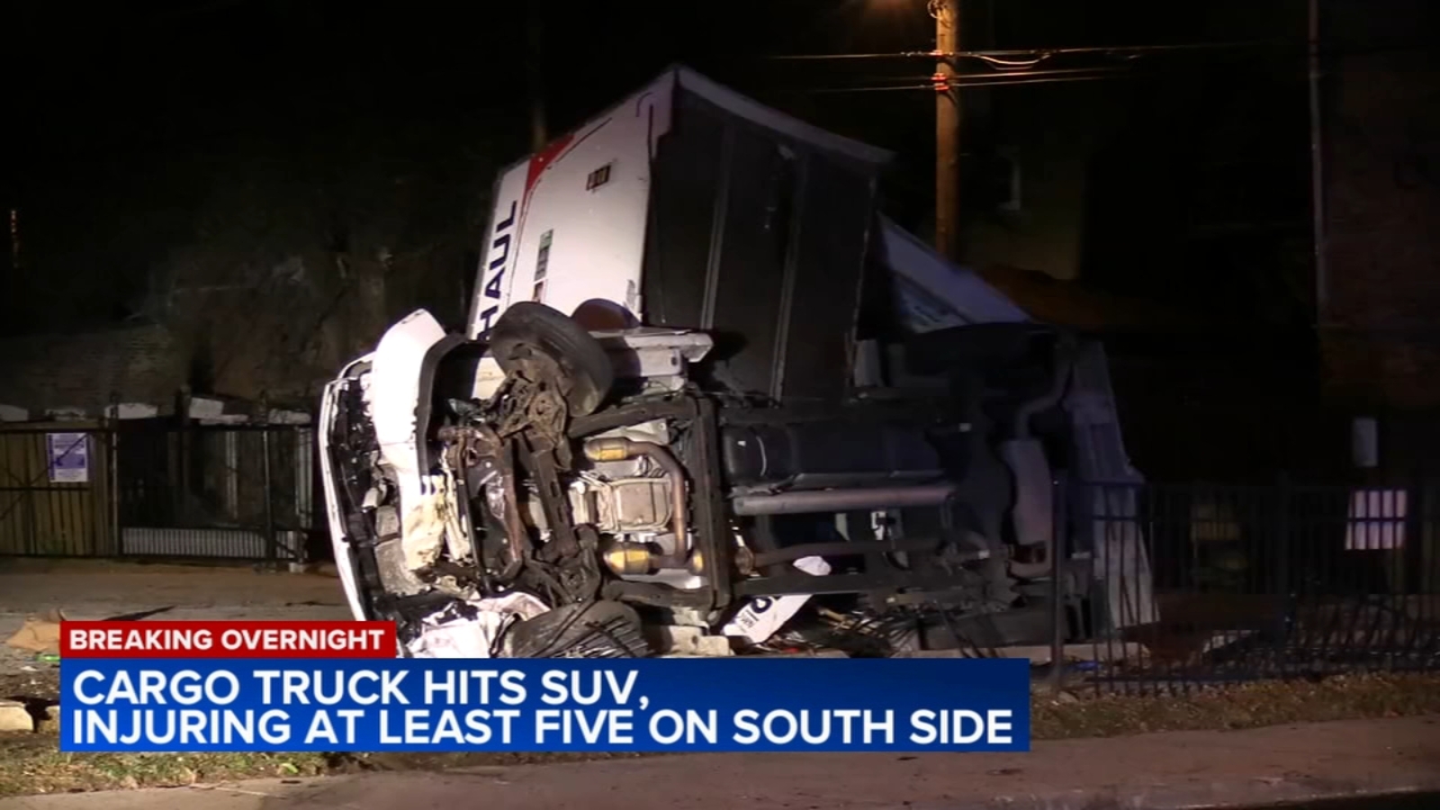 Chicago car crash: 5 injured after U-Haul truck hits car on South Side ...