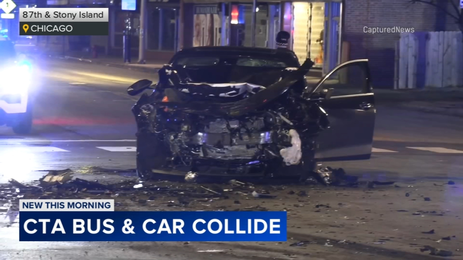 Chicago CTA bus hit by car in Calumet Heights, injuring 4, police say ...