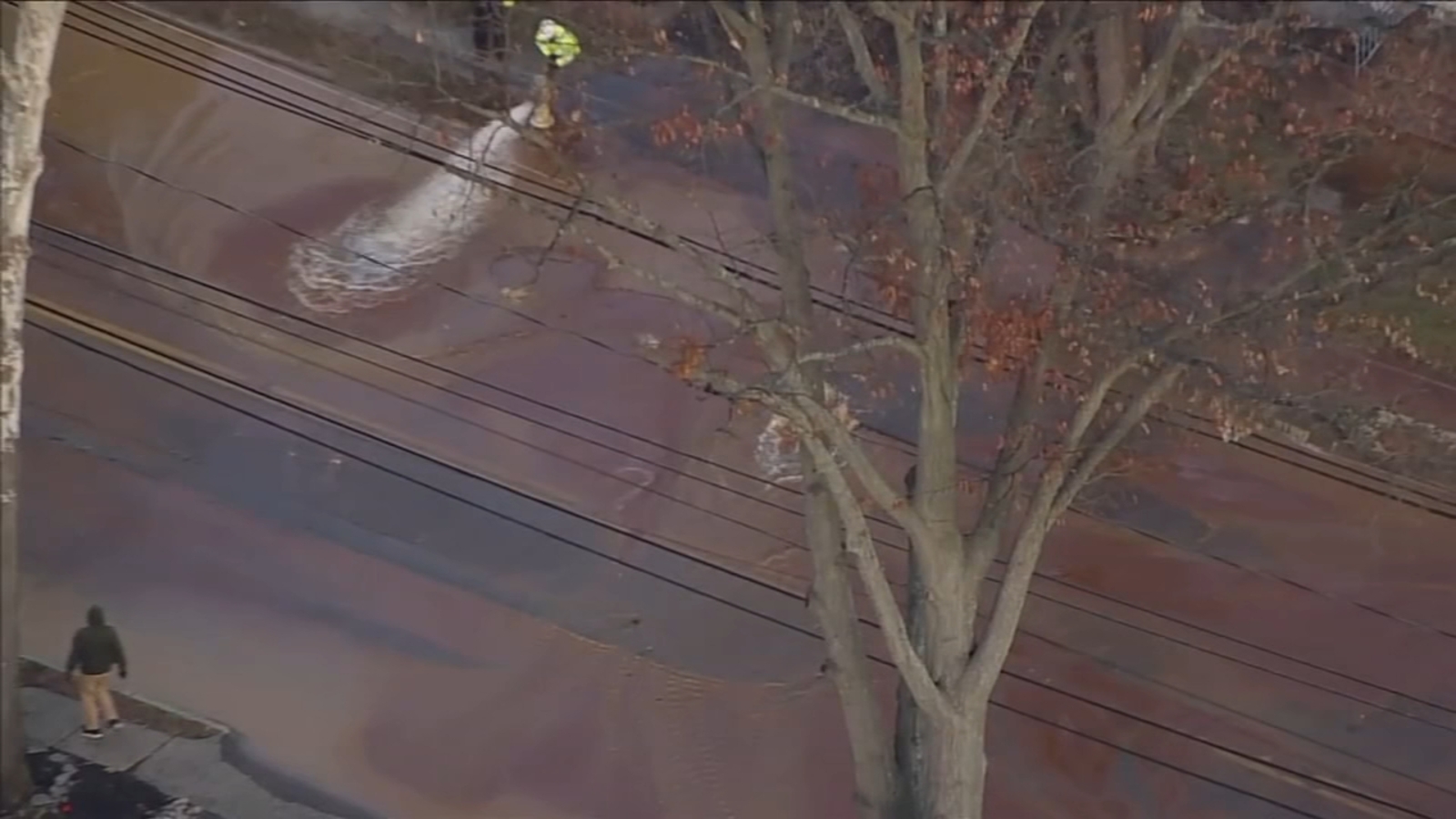 Large water main break temporarily closes Kings Highway near Black ...