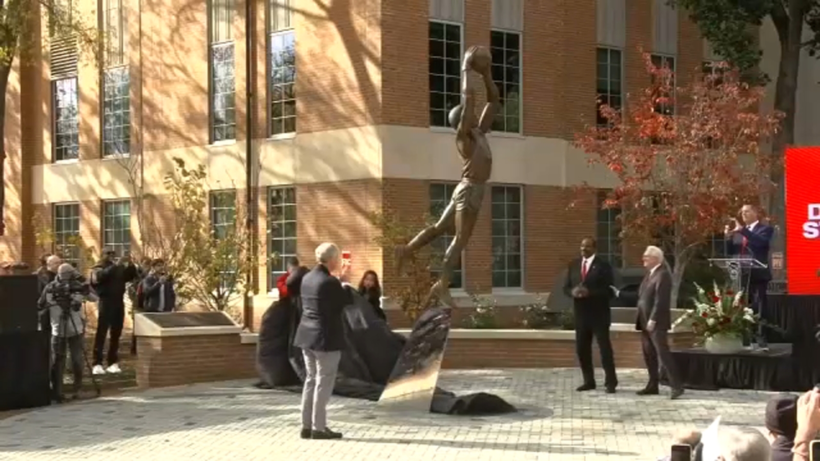 Legendary NC State star David Thompson honored with statue - ABC11 ...