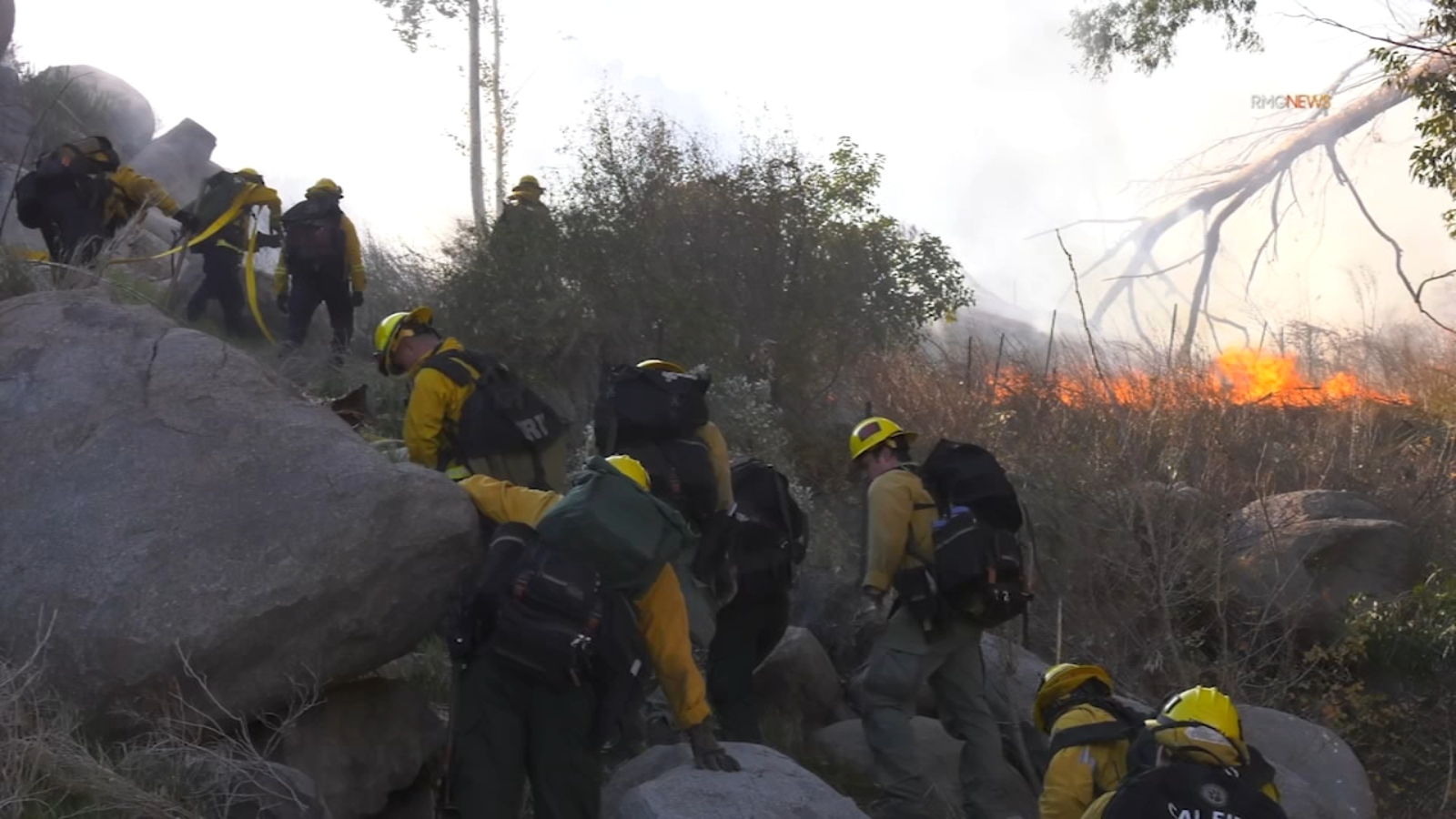 Riverside County firefighters battle 65-acre fire in Cabazon amid windy ...