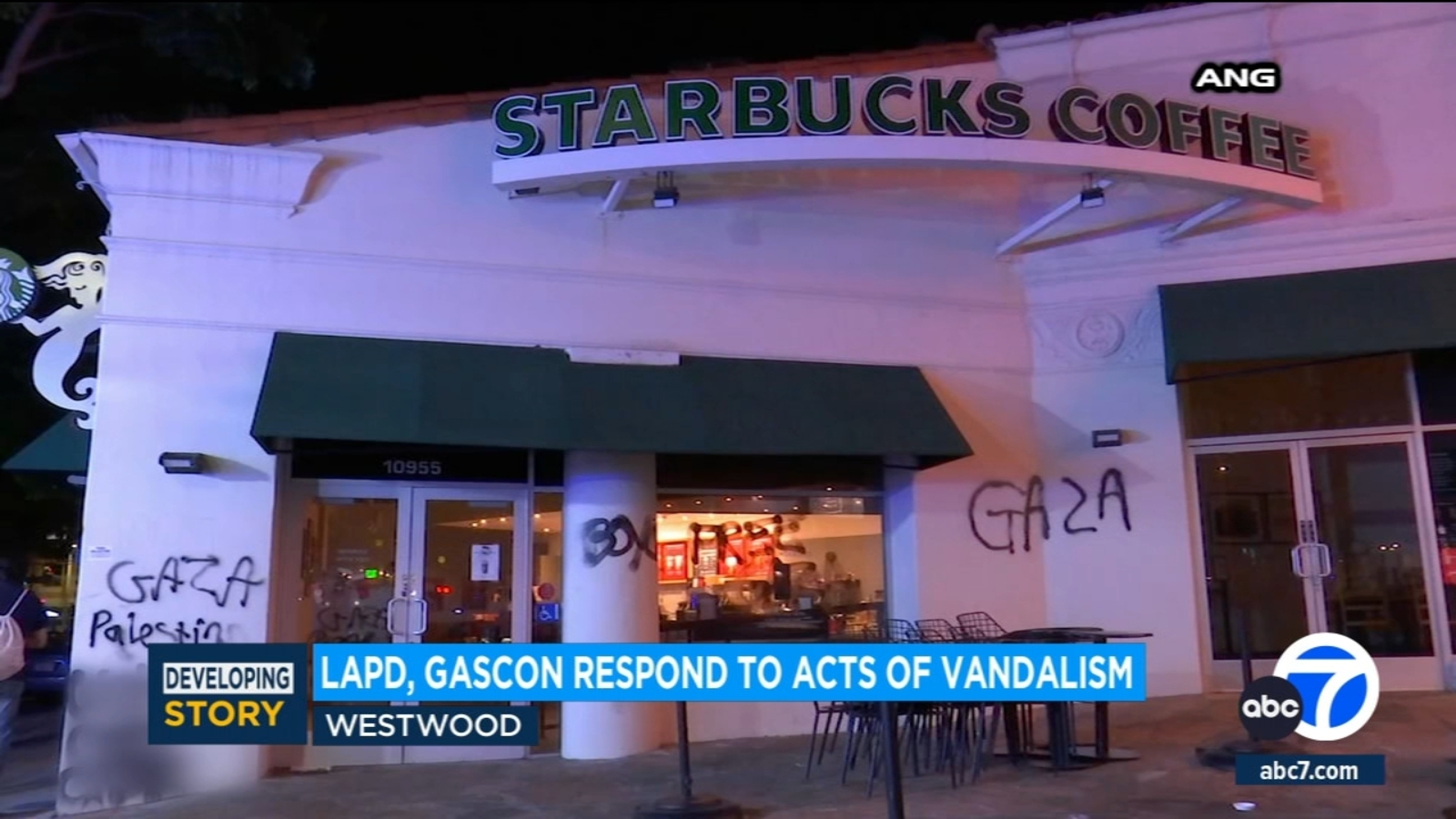 LAPD, DA Gascón respond to acts of vandalism by protesters during Biden ...