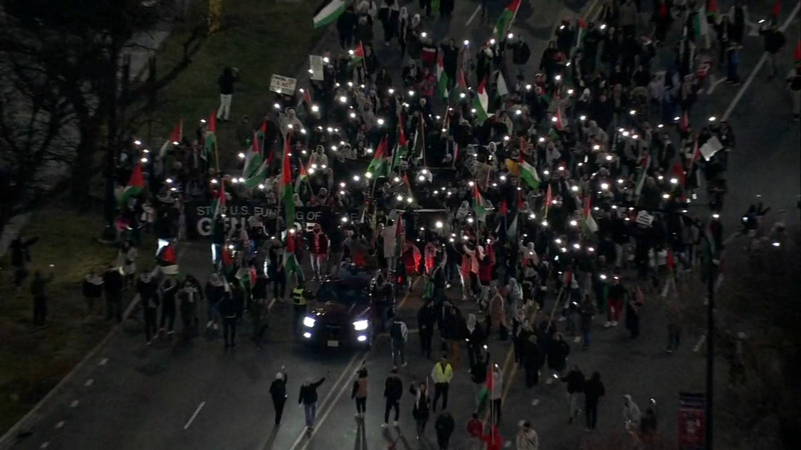 Pro-Palestinian Bridgeview protest today: Demonstrators head to ...