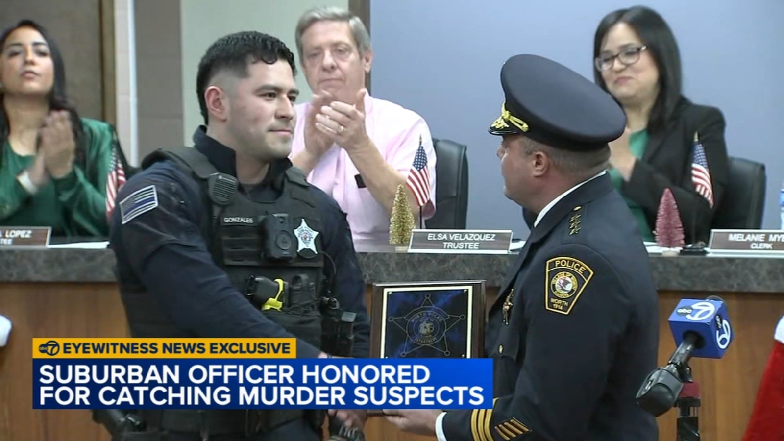 Probationary Posen police Officer Eduardo Gonzales honored for aiding ...