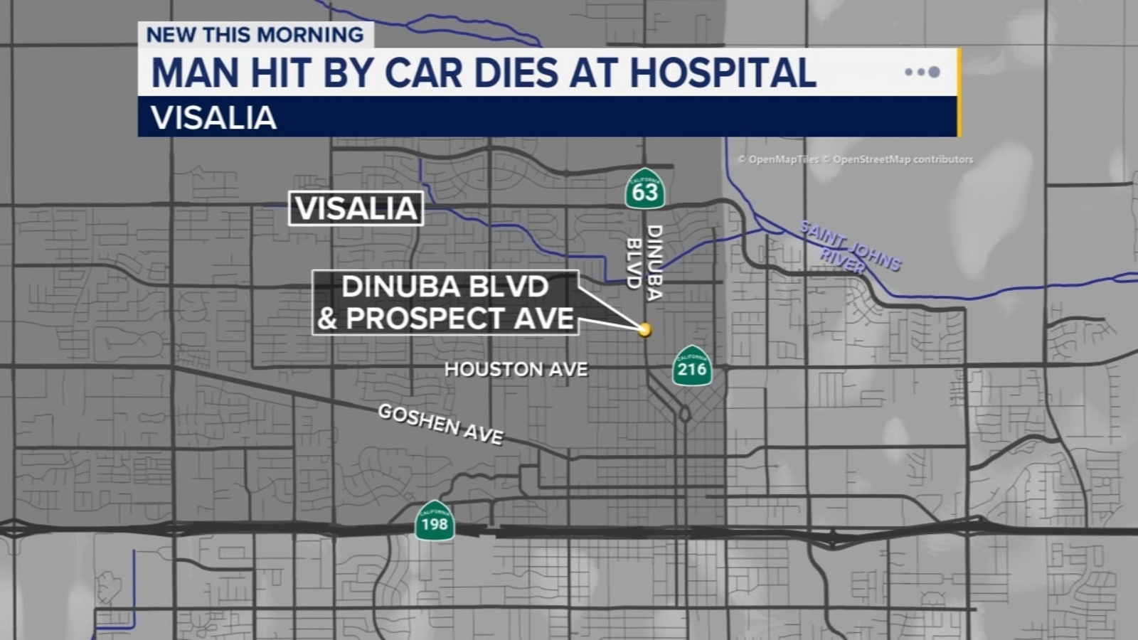 Man hit and killed by car in Visalia, police say - ABC30 Fresno