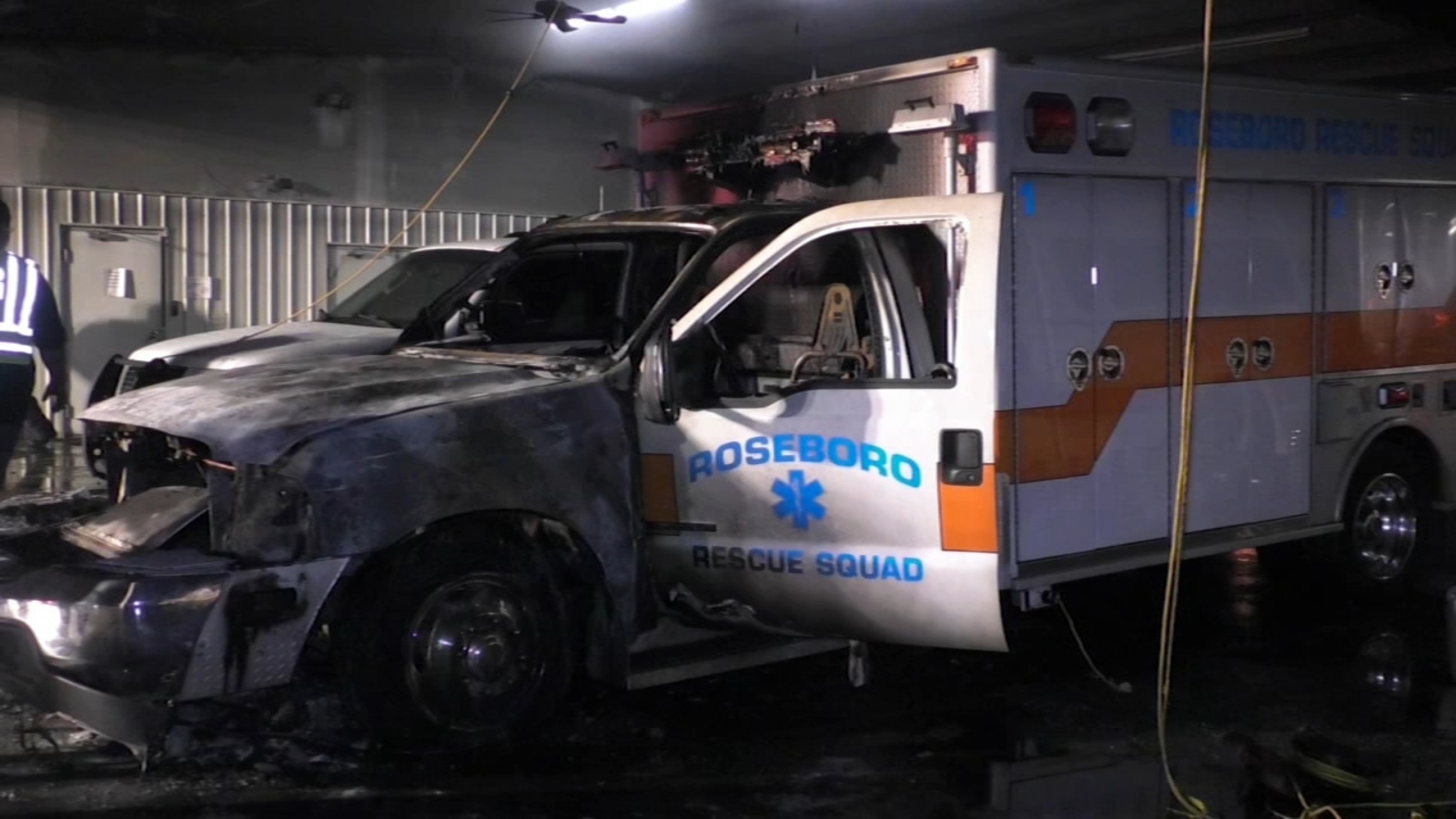 Rescue squad truck fire NC | Ambulance destroyed by fire, damages ...