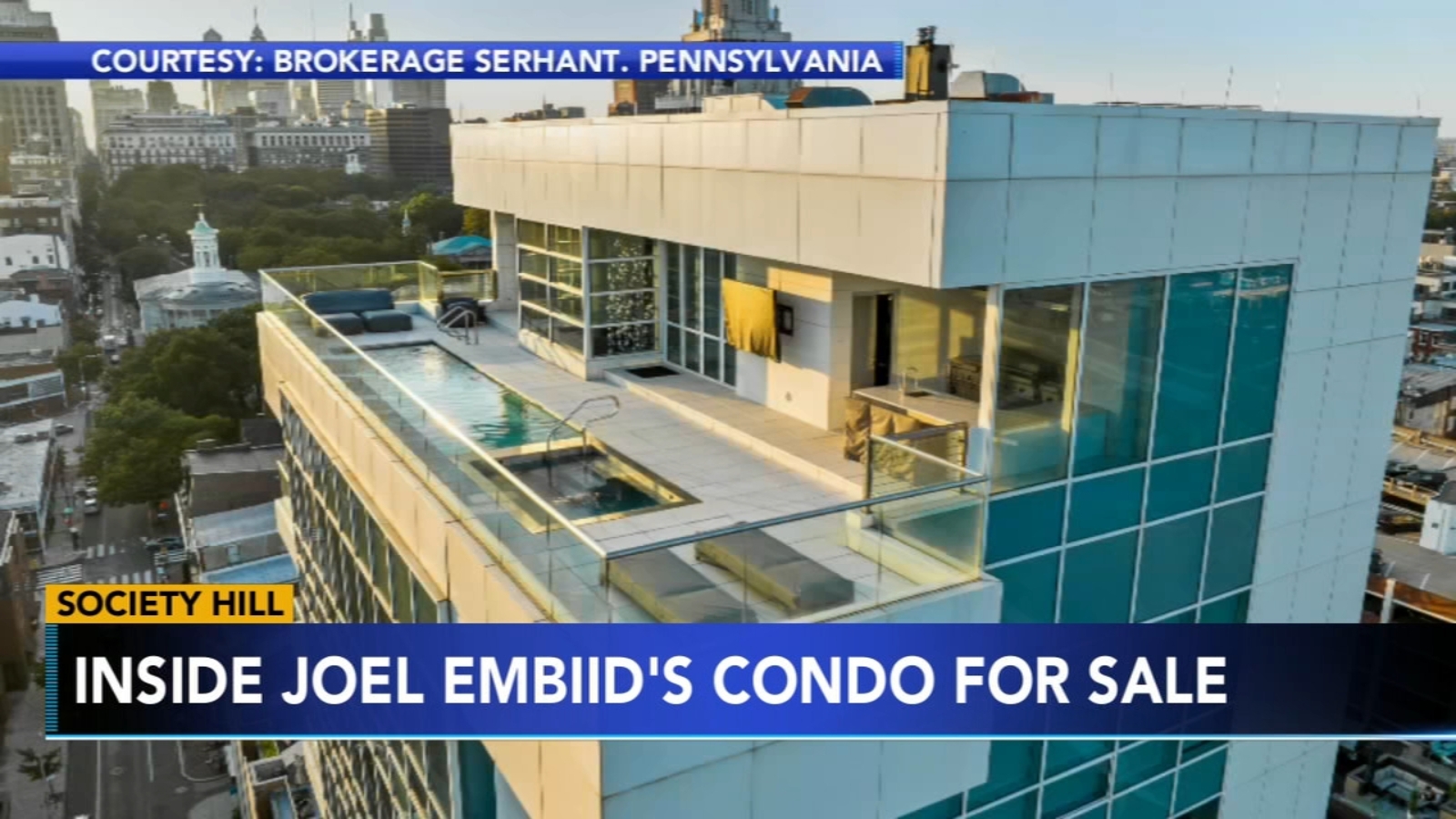 Sixers MVP Joel Embiid's $5.5M Philadelphia penthouse condo for sale ...