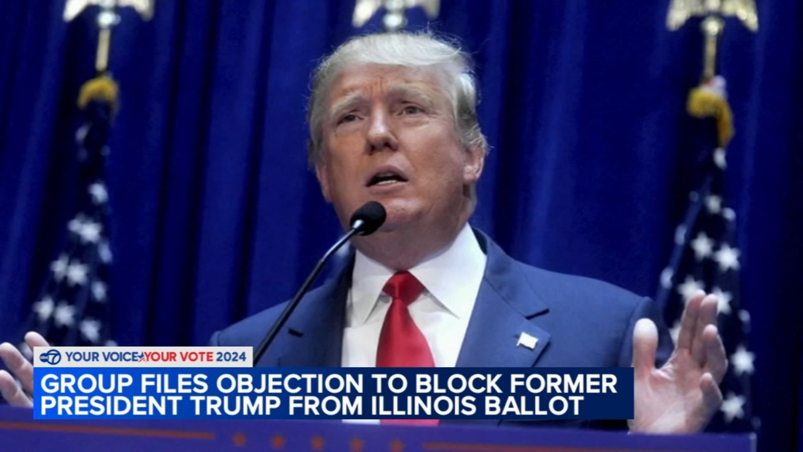 Group of Illinois voters file objection to remove Donald Trump from 2024 ballot, citing ...