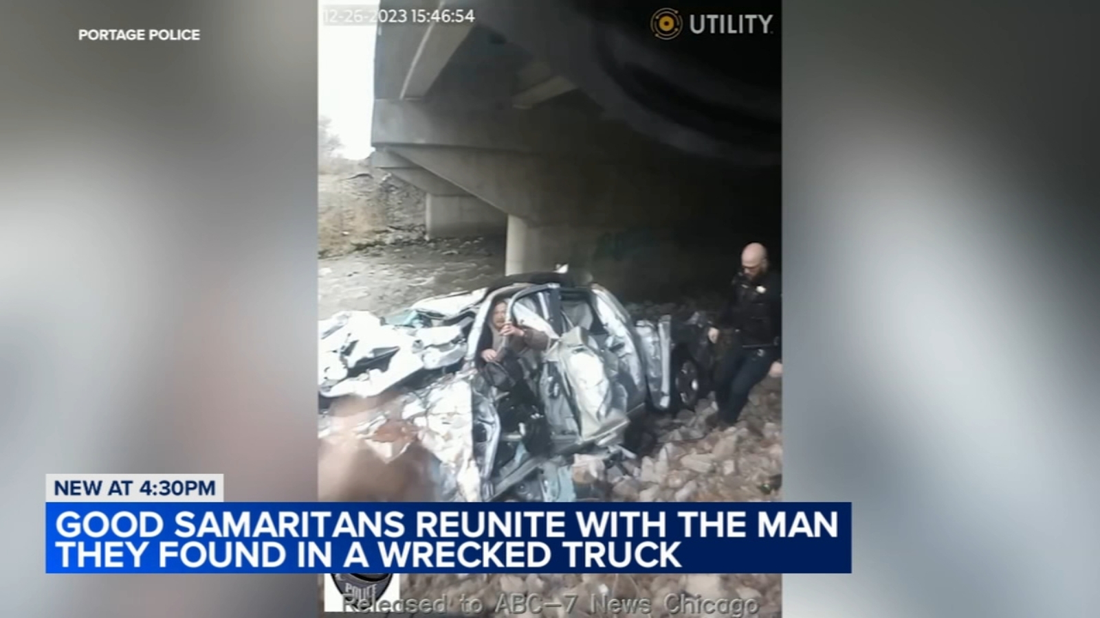 Body camera video released of rescue of Matt Reum, Indiana man stuck ...
