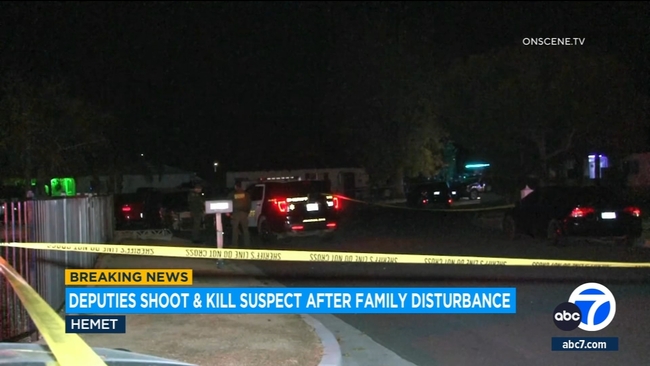 Video shows deadly confrontation between deputies, armed man in Hemet ...